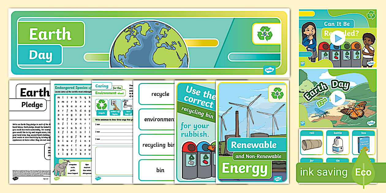 Top 10 Earth Day Resource Pack - Geography - KS1 - Twinkl