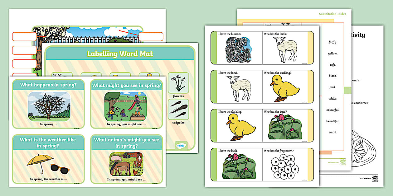 EAL Spring Scaffolding Pack - Younger Learners | Twinkl