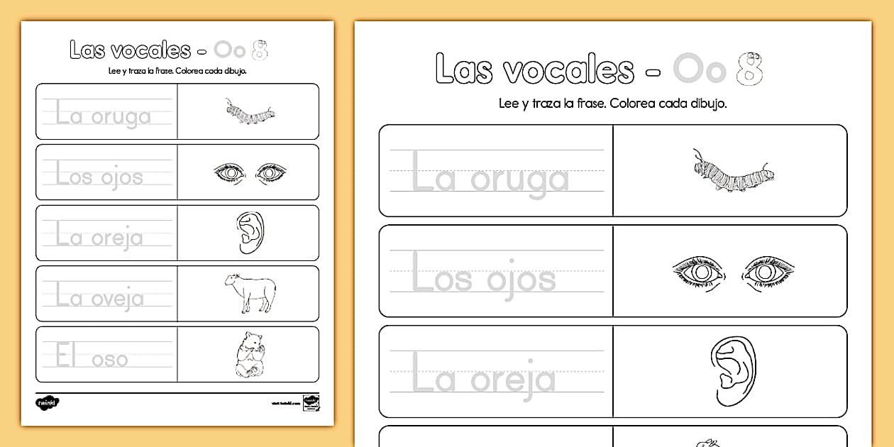 Actividades de la vocal O / Twinkl USA (Teacher-Made)