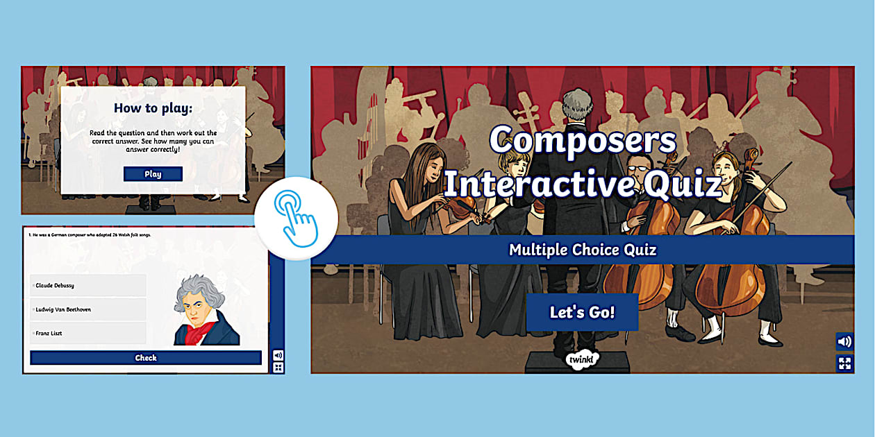 Composers Interactive Quiz (Teacher-Made) - Twinkl