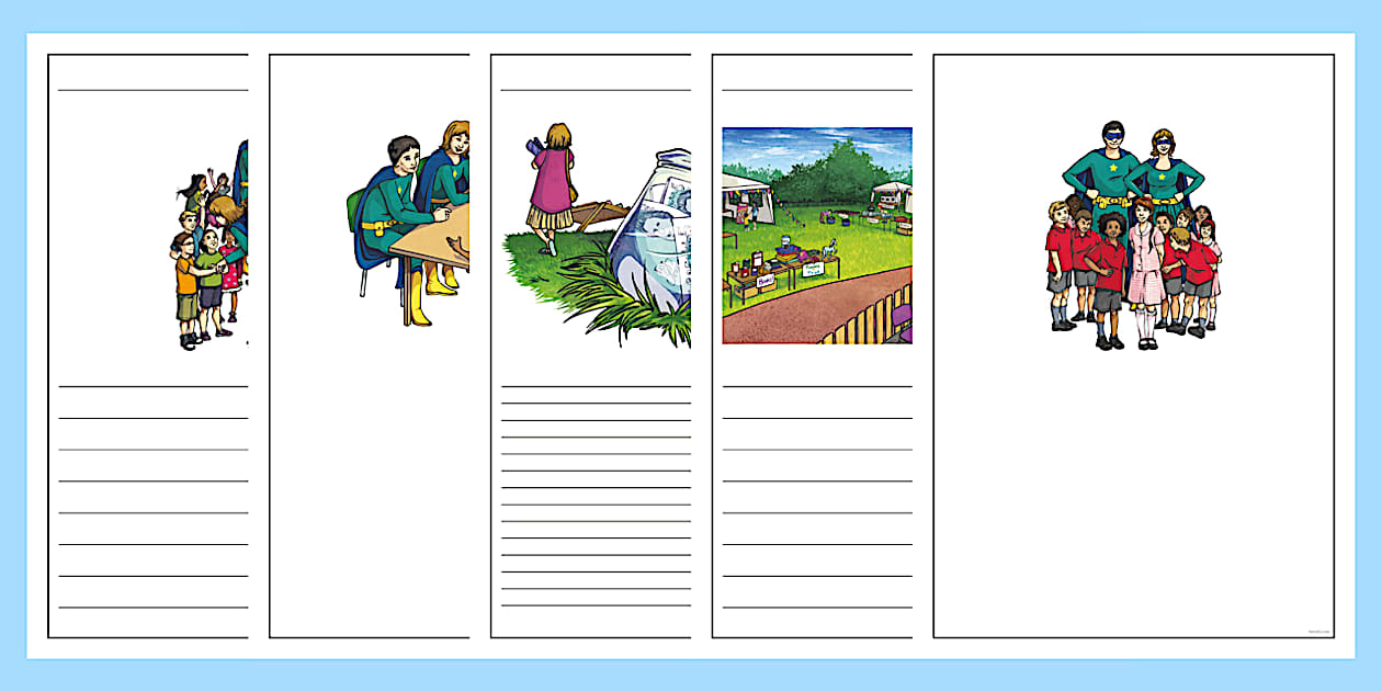 KS2 Superhero Story Writing Frames (Teacher-Made) - Twinkl