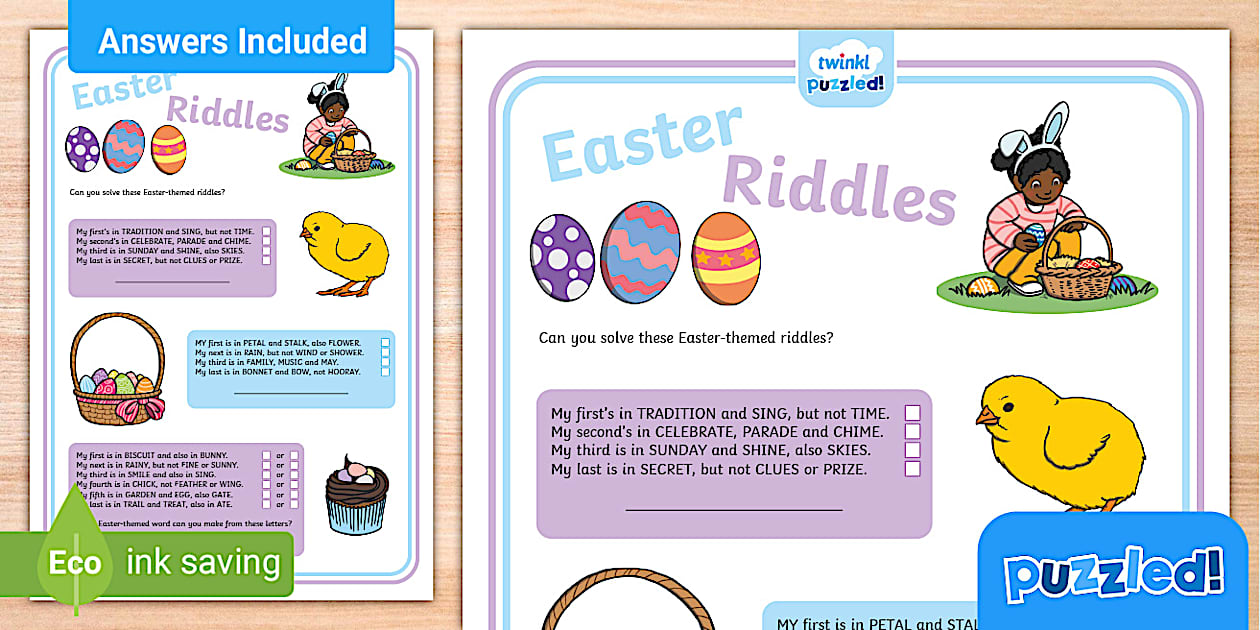 Easter Riddles - Twinkl Puzzled - Twinkl