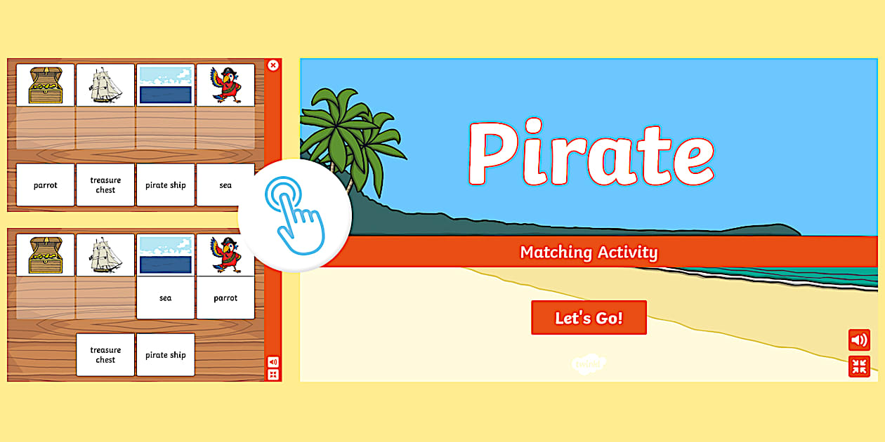 Interactive Pirates Matching Activity | Twinkl Go! - Twinkl