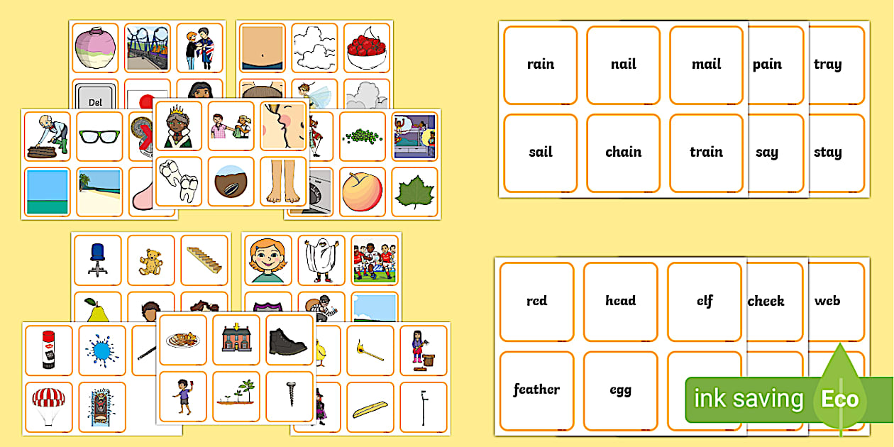 Twinkl Phonics Alternative Sound Families Sorting Cards