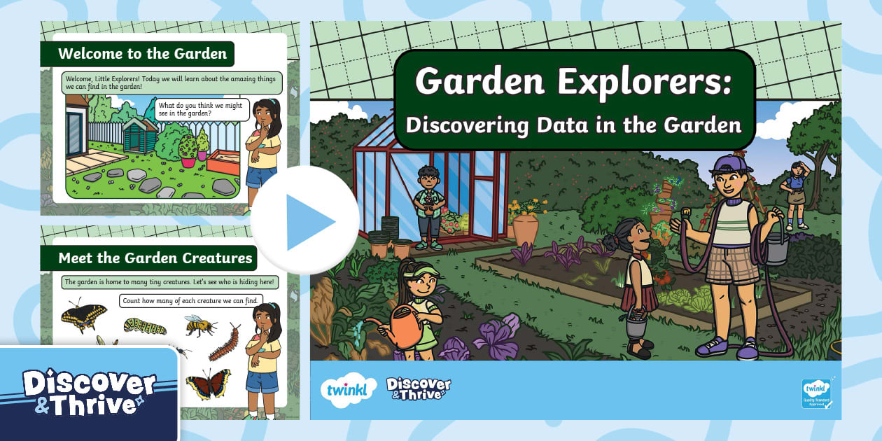 Garden Explorers Data Mathematics Powerpoint Junior Infants