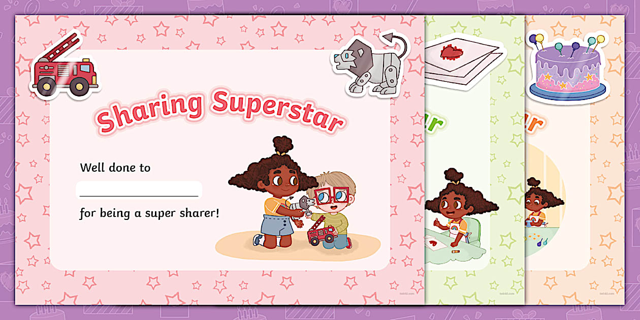 Sharing Certificates (Teacher-Made) - Twinkl