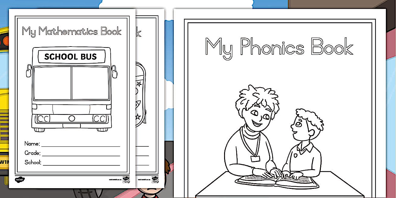 Grade 1: School-Themed Editable Book Covers (teacher made)