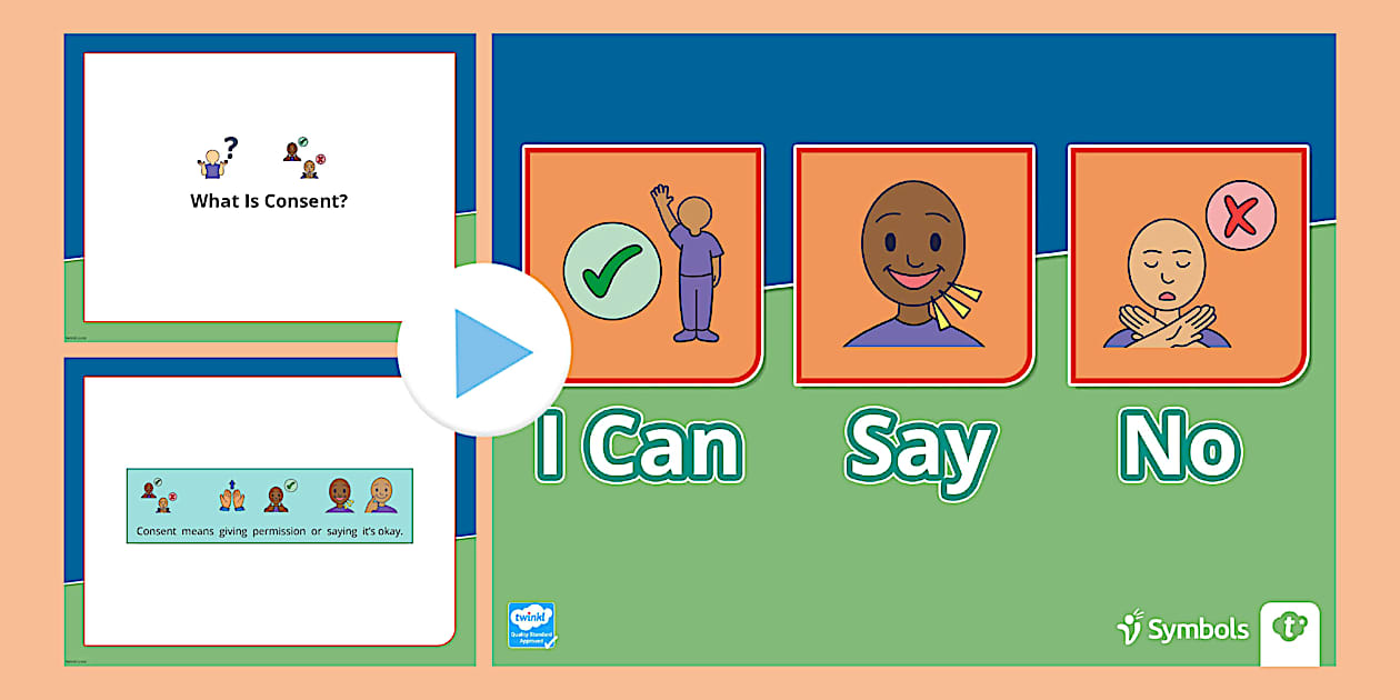 Twinkl Symbols: Older Learners: 'I Can Say No' PowerPoint