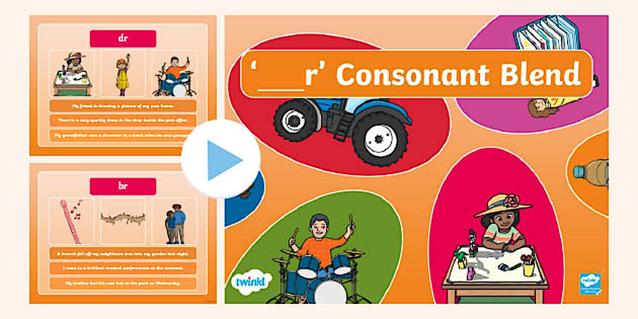 '_r' Consonant Blend PowerPoint - Twinkl