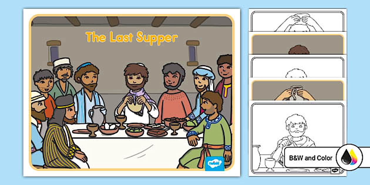 The Last Supper Sequencing Activity Worksheet | Easter | Twinkl USA