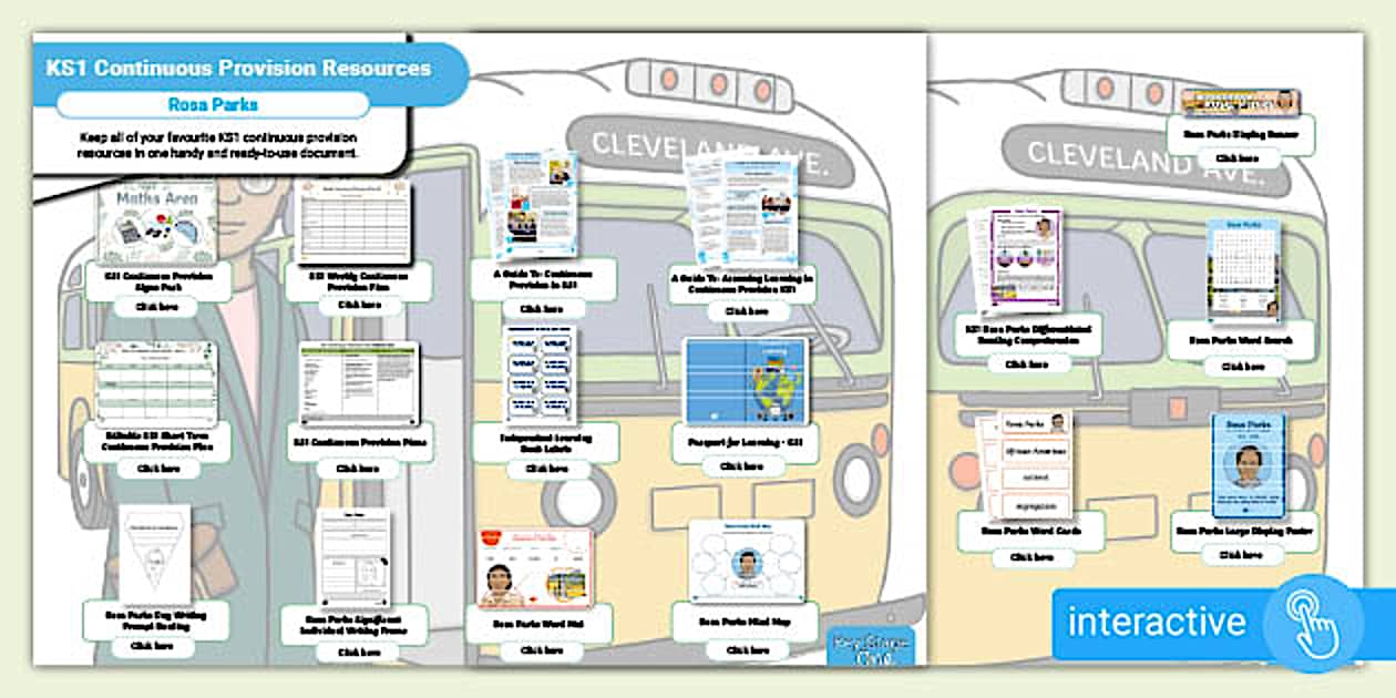 KS1 Continuous Provision Resources: Rosa Parks - Twinkl