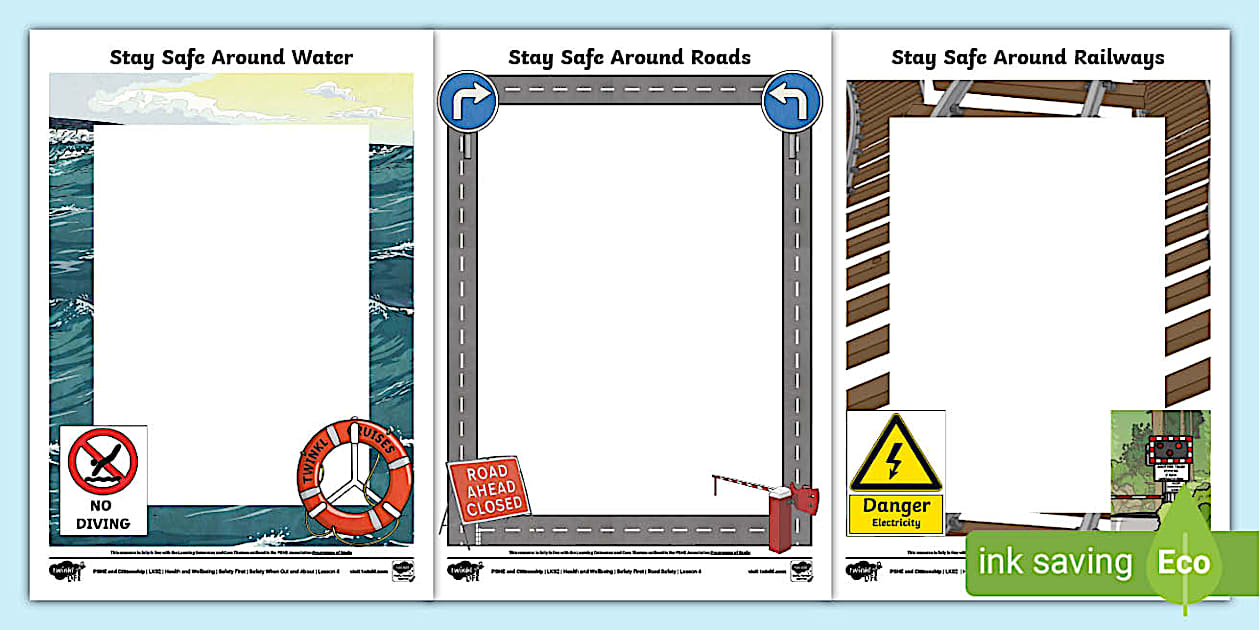 Staying Safe Poster Design Activity Pack (teacher made)