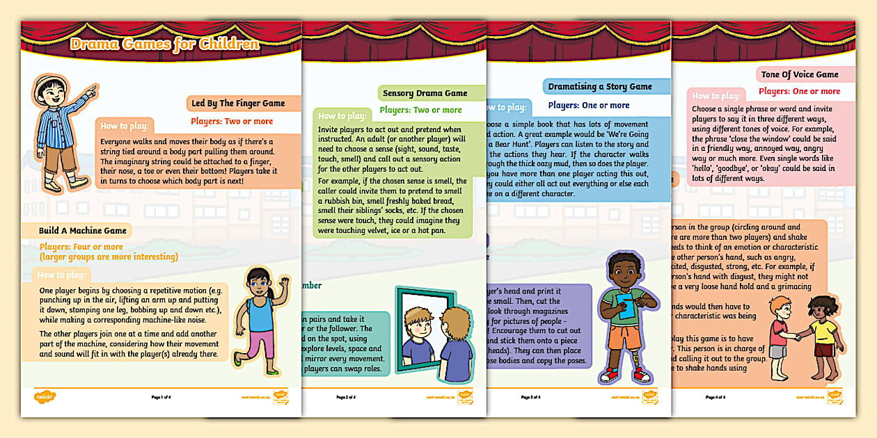 Creative Drama Games (Teacher-Made) - Twinkl