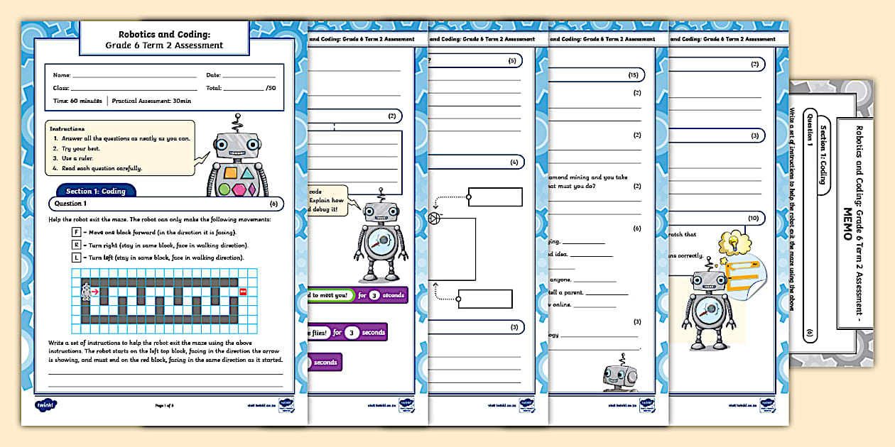Robotics and Coding- Term 2 - Assessment (CAPS Aligned)