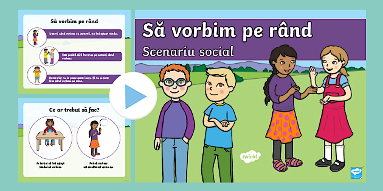 Să vorbim pe rând – Prezentare PowerPoint (teacher made)