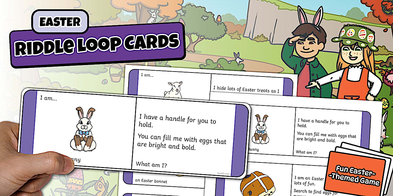 Easter Riddle Loop Cards - Twinkl KS1