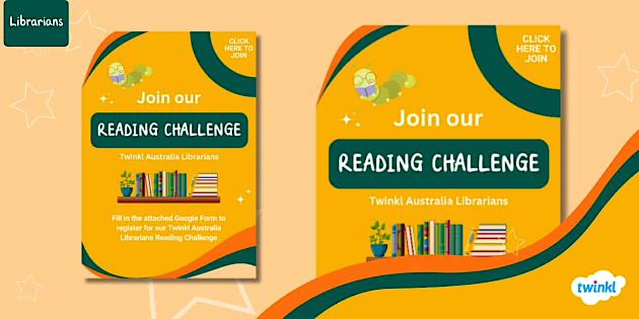 Librarian Reading Challenge Registration (teacher made)