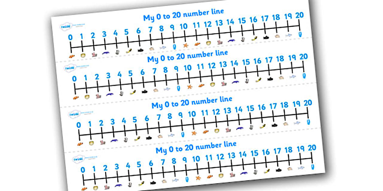 Under the Sea Number Line (0-20) (teacher made) - Twinkl