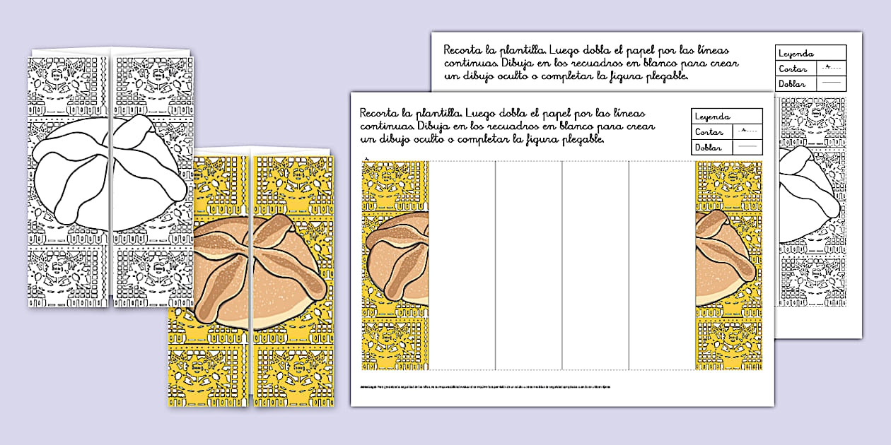 Foldable: Pan de Muerto (teacher made) - Twinkl
