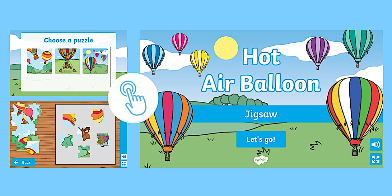 Hot Air Balloon Interactive Jigsaw