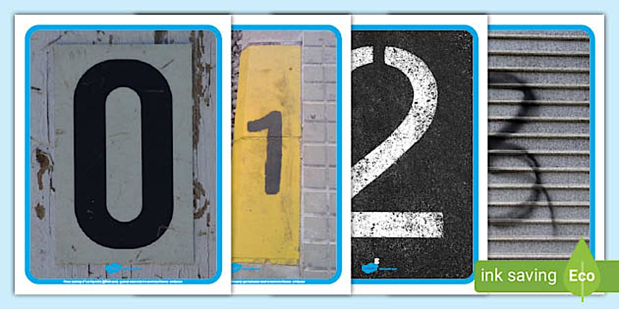 Numbers in the Real World 1-20 Math Posters (teacher made)