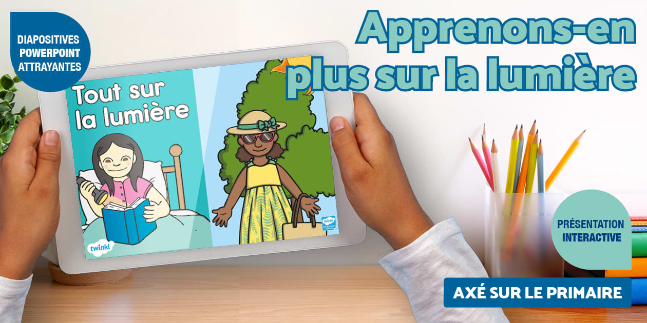 Light PowerPoint French for Grade 4
