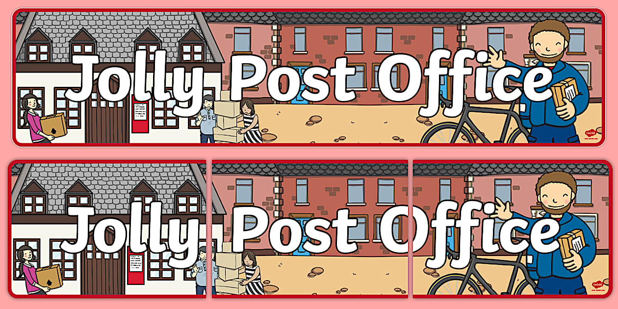 Jolly Post Office Role Play Display Banner to Support Teaching on The Jolly