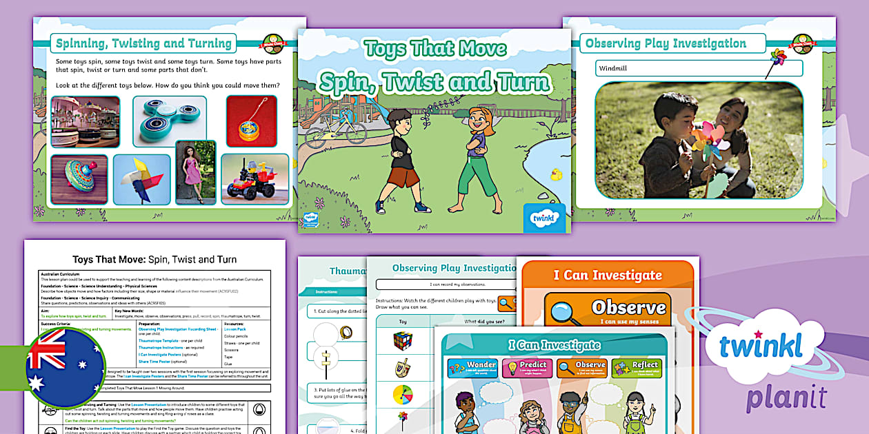 Foundation Toys That Move Lesson 2 Spin, Twist and Turn