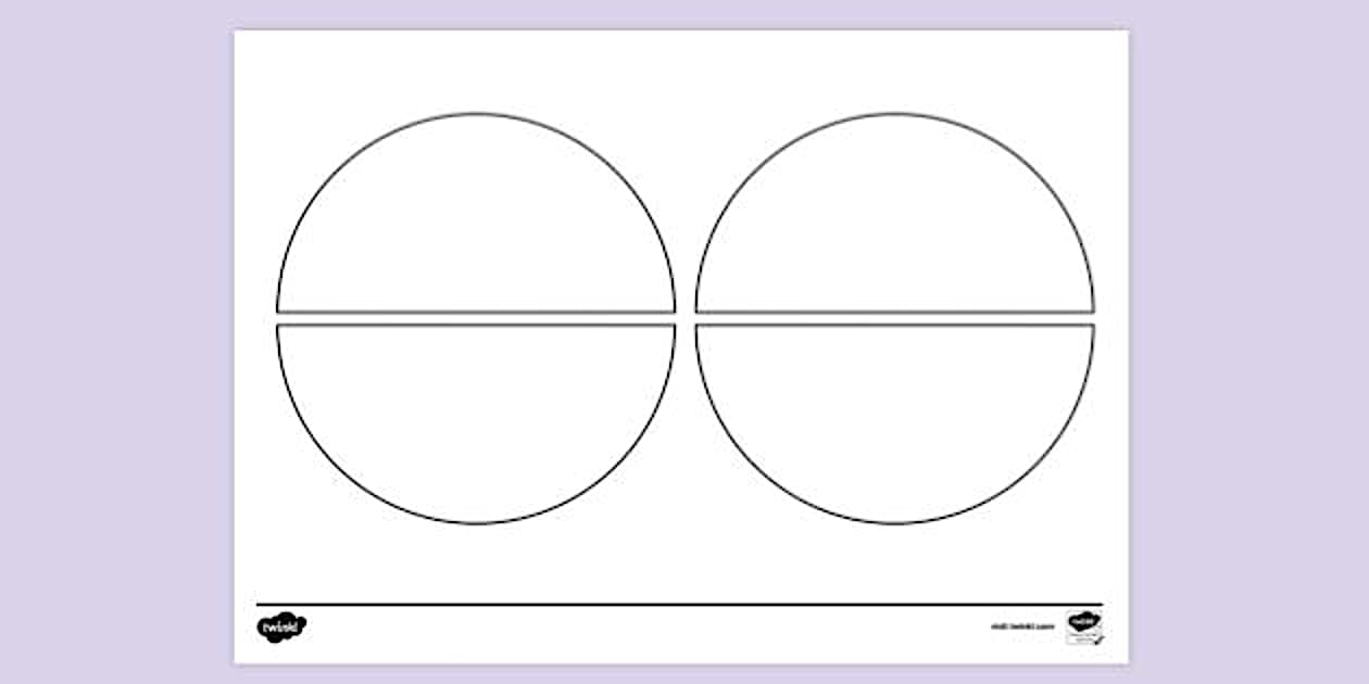 Circles in Halves Colouring Sheet | Colouring Sheets