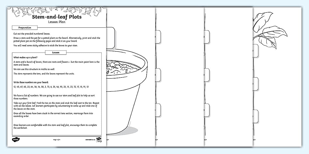 Stem-and-Leaf Plots – A Lesson Plan - Twinkl