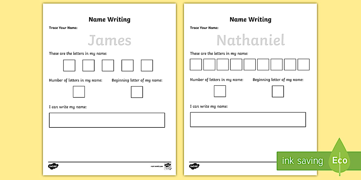 Name Tracing Worksheet | Editable Worksheet | Download Now