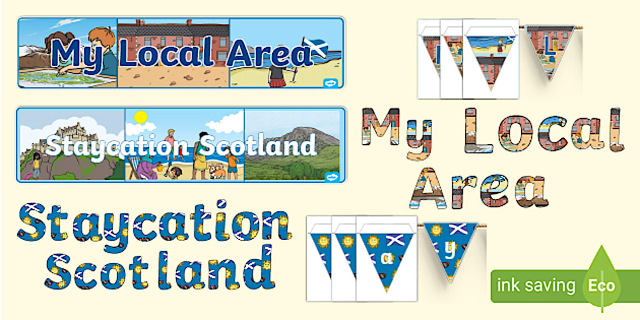 Staycation Scotland Display Pack | CfE Resources | Twinkl
