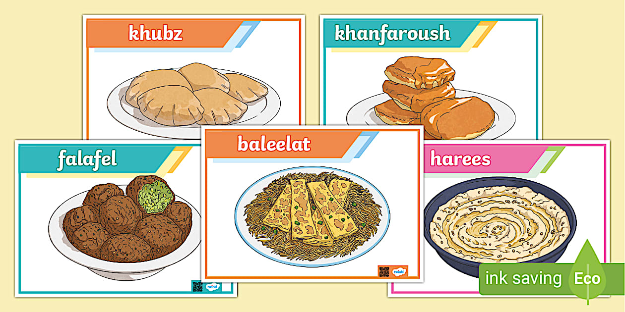 Qatari Traditional Foods Display Posters (teacher made)