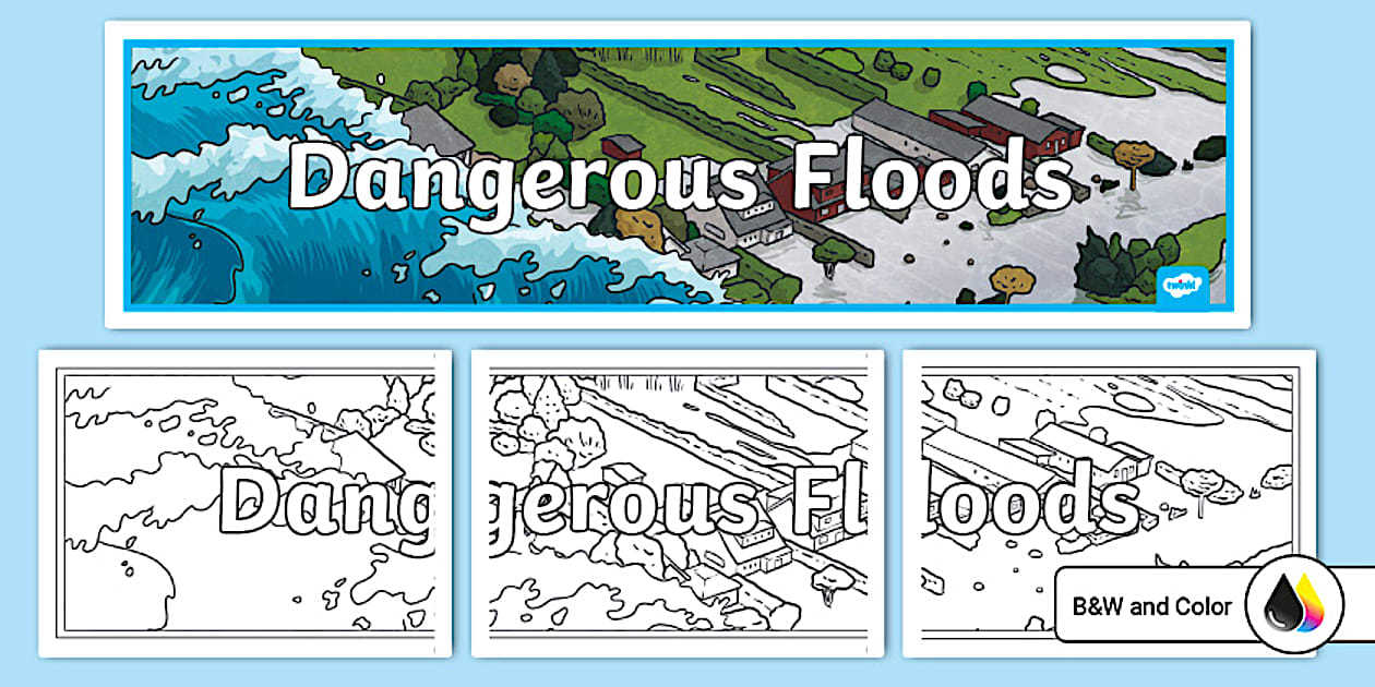 Dangerous Floods Banner (teacher made) - Twinkl