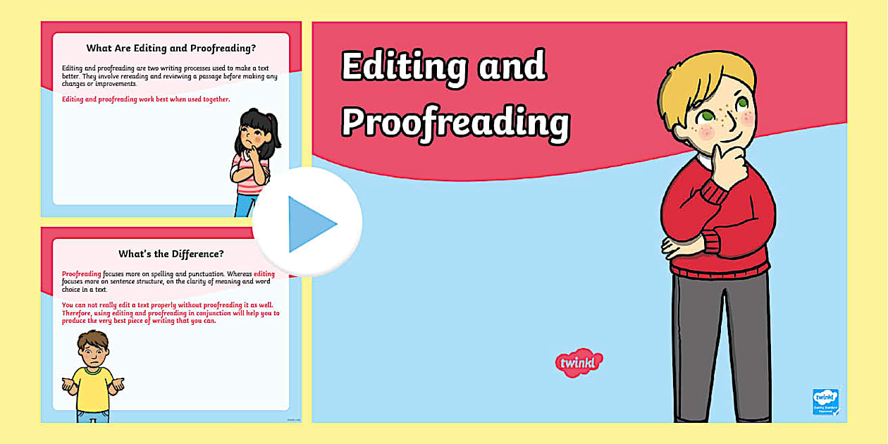 Editing and Proofreading PowerPoint presentation - Twinkl