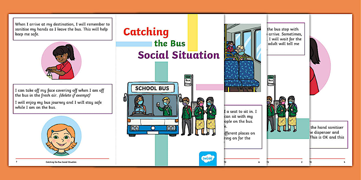 Younger Learners: Catching the Bus Social Situation - Twinkl