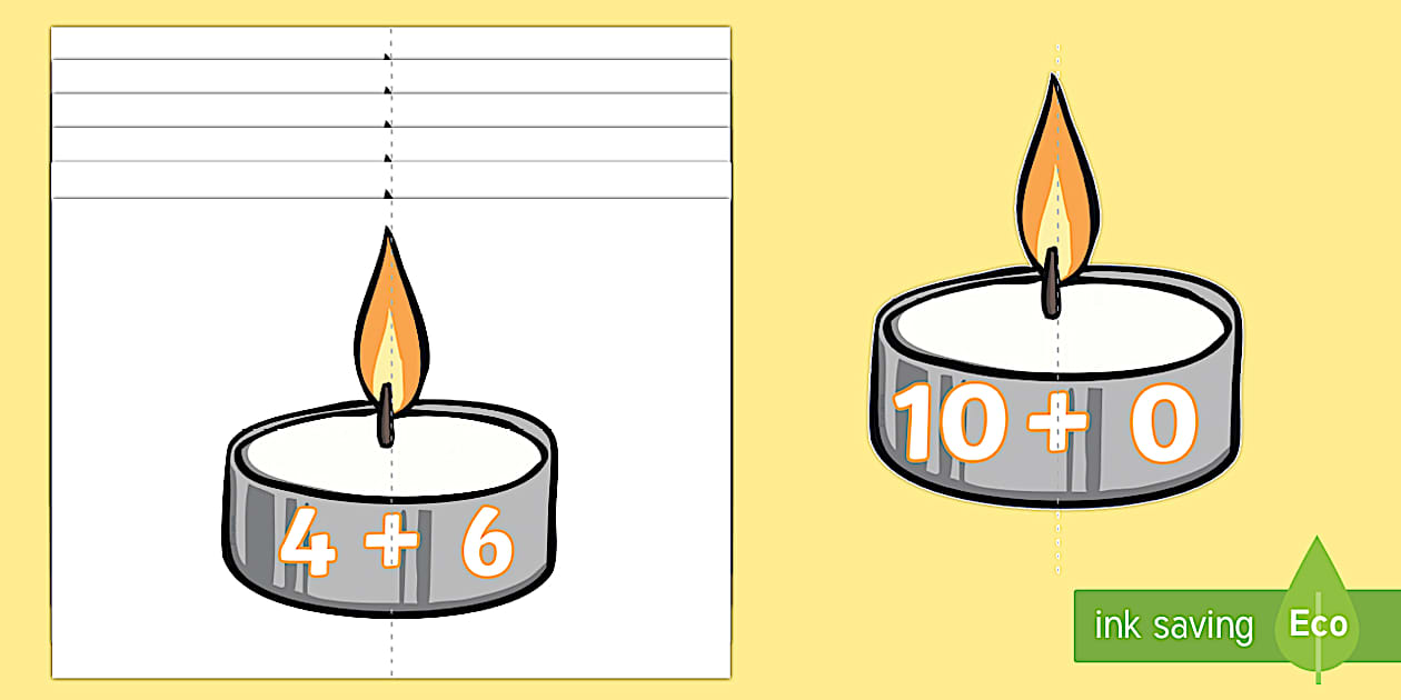 Light Party Number Bonds to 10 Resource Pack (teacher made)