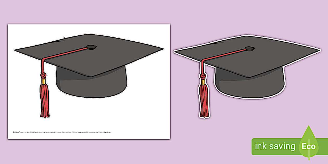 Graduation Cap Display Cut-Out (teacher made) - Twinkl