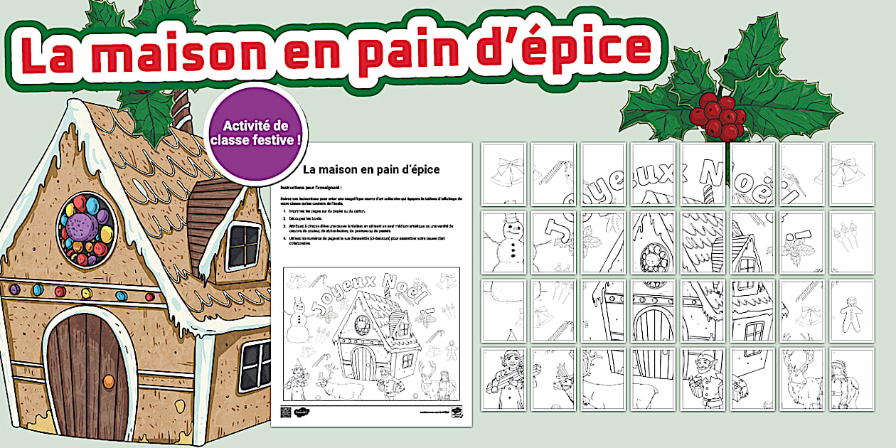 Art collaboratif : La maison en pain d'épice