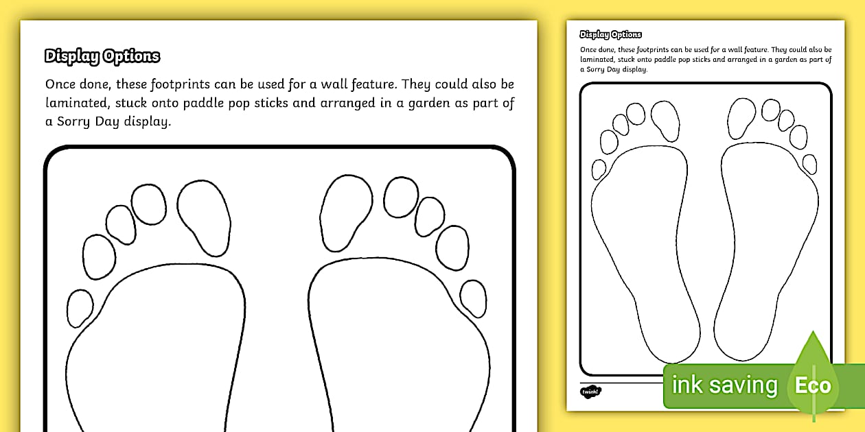 National Sorry Day Footprint Activity (teacher made)
