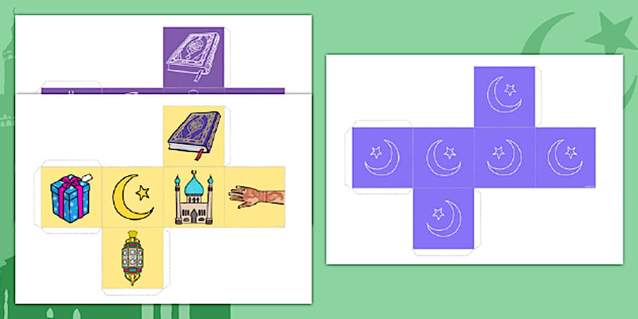 Eid Box Net Template - DIY Gift Box Resource (teacher made)