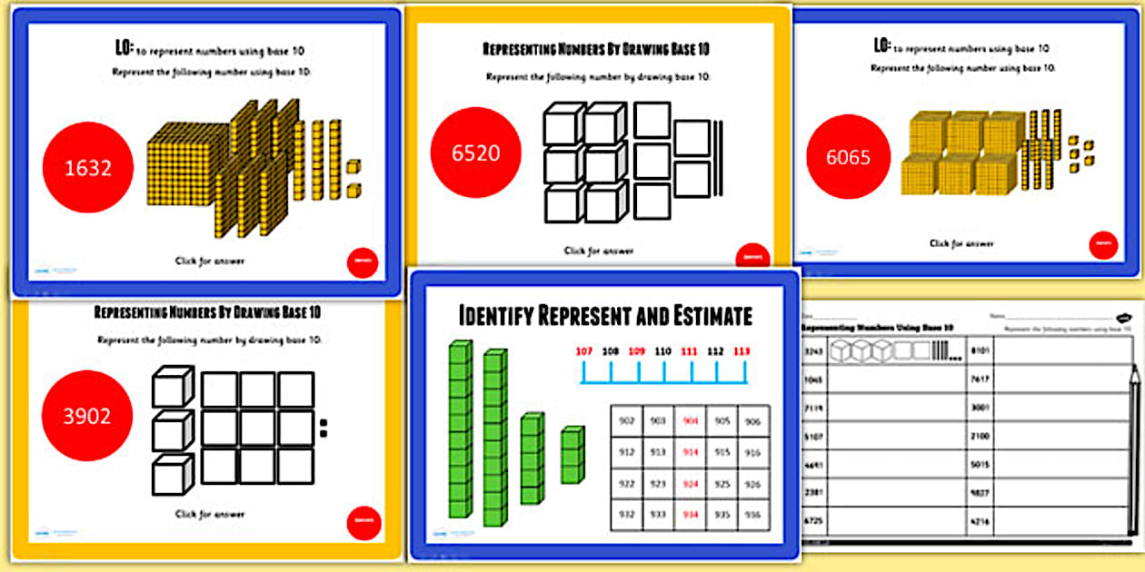 Grade 4 Identify Represent Estimate Lesson 1 Teaching Pack - maths