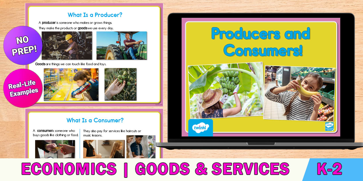 Producers and Consumers PowerPoint & Google Slides for K-2
