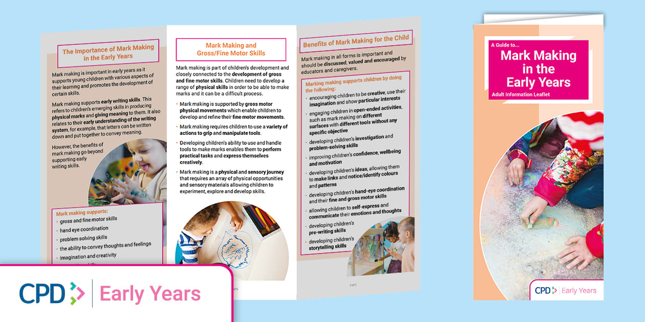 Mark Making | Leaflet | CPD (teacher made) - Twinkl