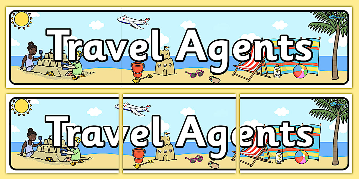 Travel Agents Themed Banner (teacher made) - Twinkl