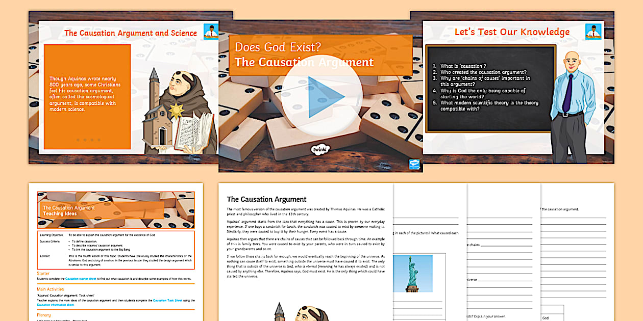 Editable The Causation Argument Lesson Pack (teacher made)