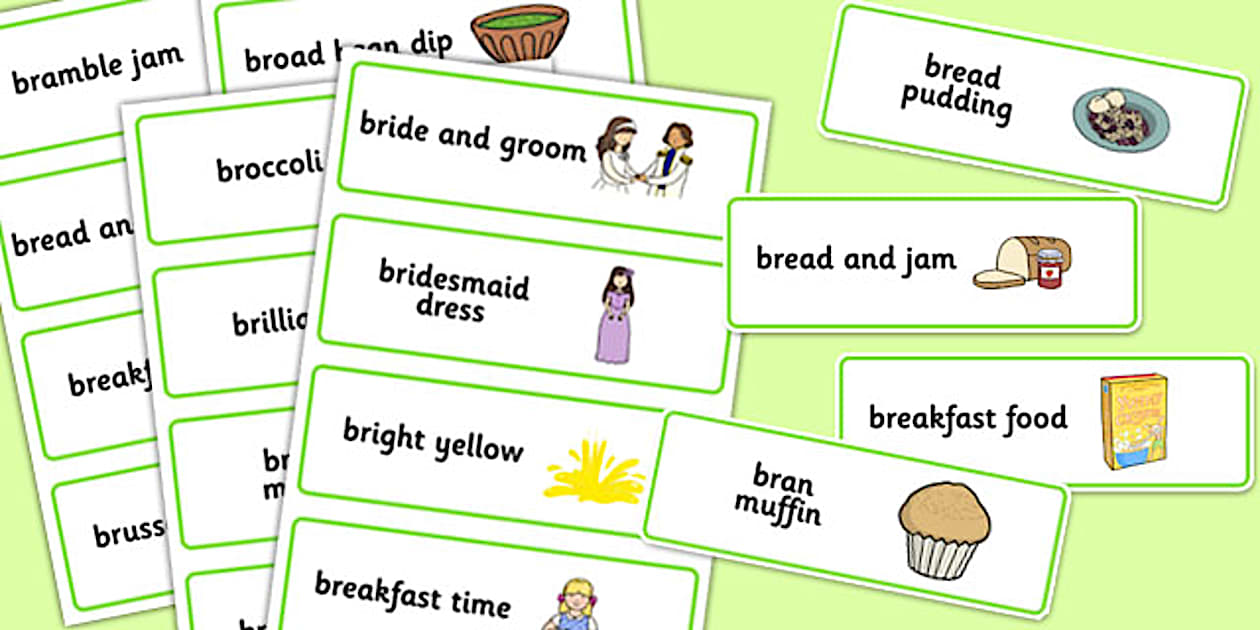 Three Syllable 'BR' Word Cards (teacher made) - Twinkl