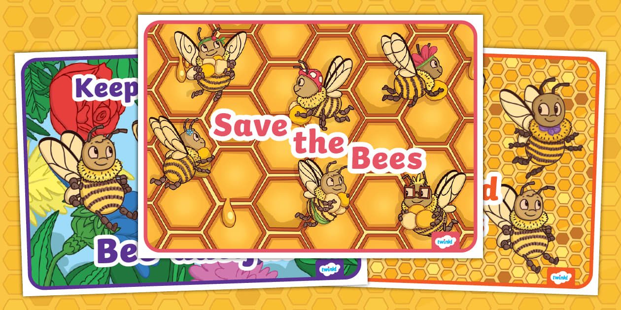 Save the Bees Posters (teacher made) - Twinkl