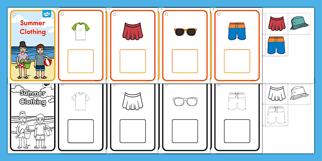 Summer Clothing Early Adapted Reader for SPED| Twinkl USA