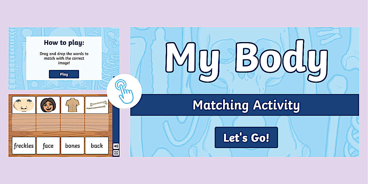 Matching Body Parts Interactive Game | Twinkl Go - Twinkl